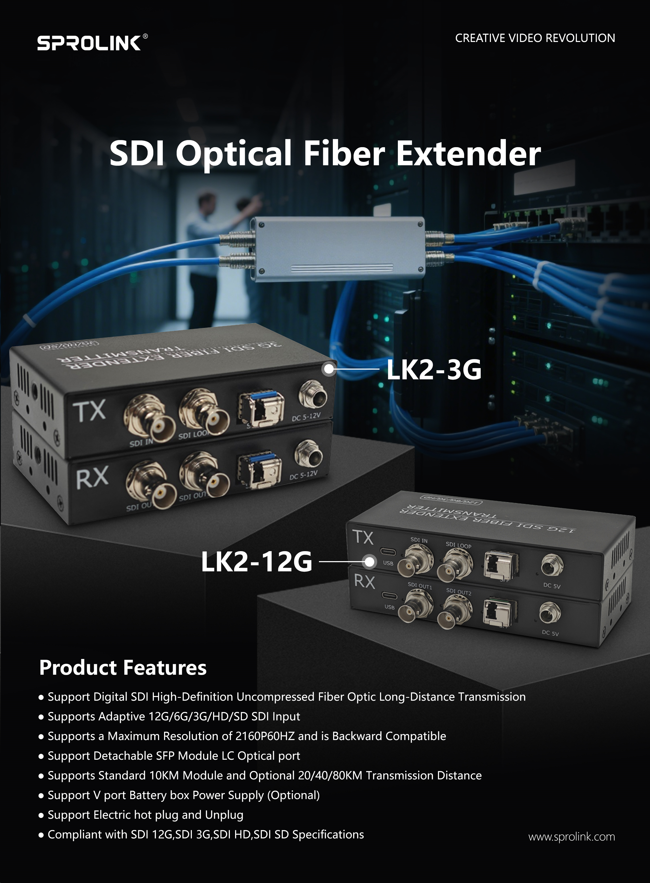 Professional 12G SDI Fiber Extender: Unlocking New Possibilities for 4 ...